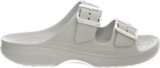 Crocs Femme, Chaussures, Gris, Taille: 37 EU Saturday Metallic Buckle