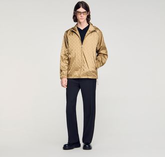 Sandro Nylon-Blouson mit Square Cross