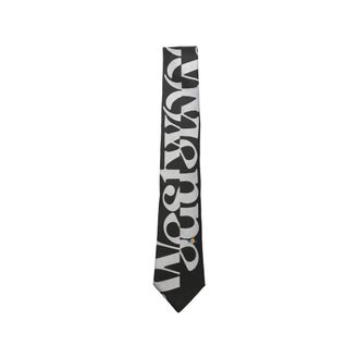 Vivienne Westwood Logo-print Orb-embroidered Tie