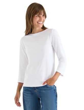 Cecil Basic U-Boot Shirt White XXL
