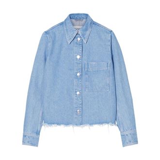 Closed Knopfleiste Mantel - - Blouses & Shirts - Damen - Blau - S