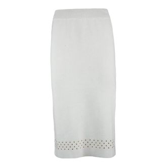 Simona Corsellini Knit Sheath Skirt - - Skirts - Damen - Wei&szlig; - XS