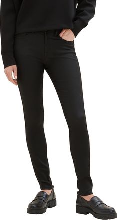 Tom Tailor Damen NELA Extra Skinny Jeans in Leder-Optik