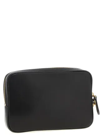 Valentino Garavani Mens Viva Superstar Clutch Multicolor Lamb Leather