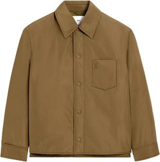 Ami Homme, Vestes, Brun, Taille: L Quilted Overshirt