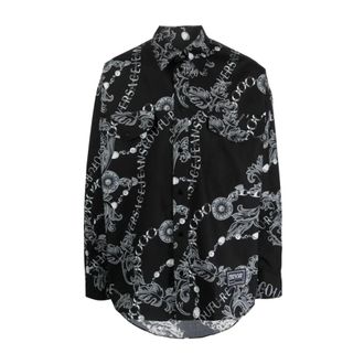Versace Jeans Couture Long Sleeve Tops - - Shirts - Herren - Schwarzk - 2XL