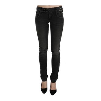 John Galliano Schwarze Gewaschene Slim Fit Skinny Jeans - - Jeans - Damen - Schwarzk - W26