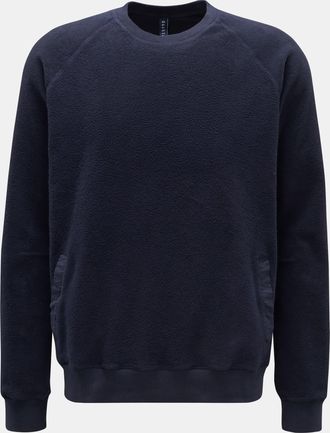 04651/ Herren - Fleece-Rundhals-Sweatshirt PF Crew navy