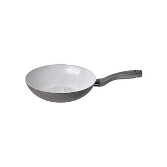 Prestige Earth Pan Wokpfanne Induktion - Keramikpfanne - Wok 28cm - Antihaftbeschichtung, Recycelt & Recycelbar, Giftfrei, Spülmaschinenfest, Easy-Grip-Griffe