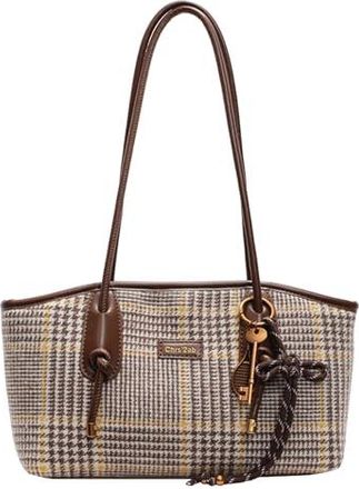 Generic Sac &agrave; bandouli&egrave;re en laine pour femme - Grand sac tendance avec pendentif pour le travail, le shopping, les voyages, le quotidien, caf&eacute;, 12.99x7.48x3.