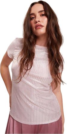 Ted Baker T-Shirt f&uuml;r Damen, Stripes, Schmal (Hellrosa)