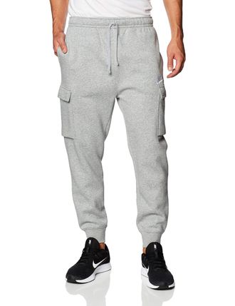 Nike Nike Herren Sport Trousers M NSW Club Pant Cargo BB, dk Grey Heather/Matte Silver/(White), 4XL-T, CD3129