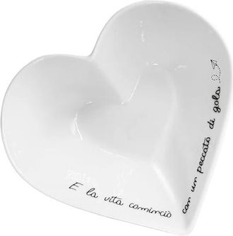 La Porcellana Bianca Le Onesti Herzschale Durchmesser 13 cm, Porzellan
