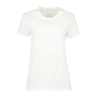 Moncler Femme, Tops, Blanc, Taille: 40 FR T-shirt logo Printemps-Été 2025 Femmes