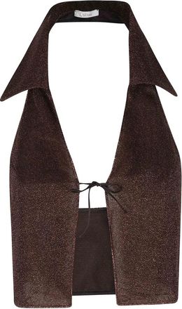Os&eacute;ree Femme, Tops, Brun, Taille: 40 FR Lumiere Polo Top
