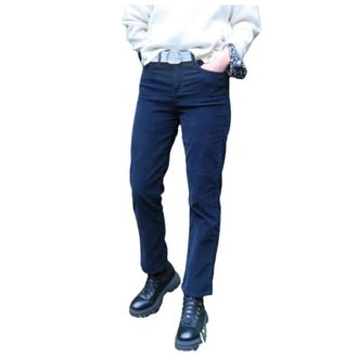 Islow High-Waist Straight/Large Fit Jeans - - Trousers - Damen - Blau - W25