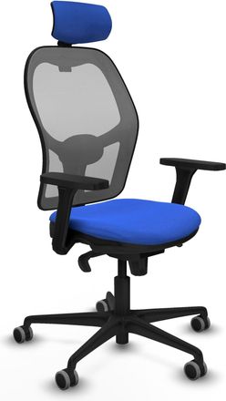 Piqueras y Crespo 24-Stunden-Stuhl mit 3D-Armen, h&ouml;henverstellbarer Lendenwirbelst&uuml;tze und h&ouml;henverstellbarem Kopfteil und Neigungsverstellung, ausgestattet mit 5 Posit