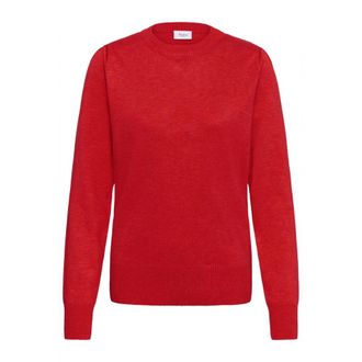 Saint Tropez Mila R-neck Cardigan - Femme - Pulls - Rouge - Taille: 42 FR