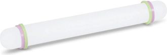 Städter Ausrollstab mit Distanzringen, Kunststoff, Weiß, 22.5 x 2.5 x 2.5 cm