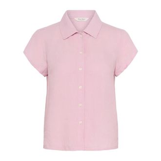 Part Two Femme, Blouses et Chemises, Rose, Taille: 48 FR Chemisier à Manches Courtes Nectar Rose