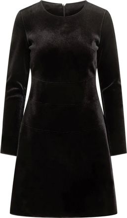Emporio Armani Femme, Robes, Noir, Taille: 44 FR Chenille Jersey Dress