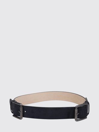 Max Mara Ceinture r&eacute;glable en cuir su&eacute;d&eacute; avec double boucle
