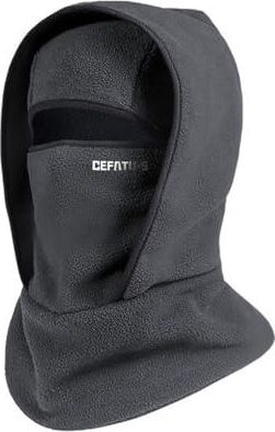 Generic Chapeau chaud une pi&egrave;ce pour lautomne et lhiver, design &agrave; deux couches, cagoule, peut &ecirc;tre utilis&eacute; avec des casques, unisexe, gris fonc&eacute;, Taille uniqu