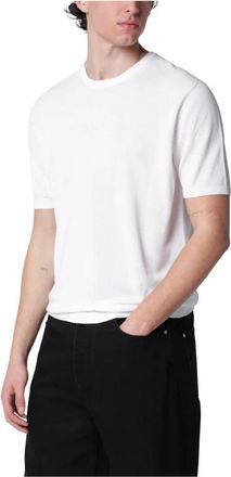 Roberto Collina Homme, Tops, Blanc, Taille: 3XL Girocollo MC