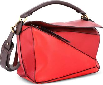 Loewe Puzzle Bag Leather Medium shoulder bag - Rot