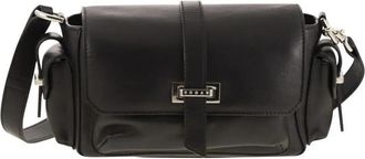 Hogan Hobo Bags - Small Leather Flap Bag - Gr. unisize - in Schwarz - f&uuml;r Damen