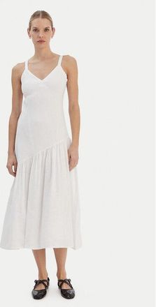 DKNY Sommerkleid P5JNCD88 &Eacute;cru Regular Fit