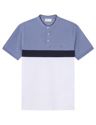 Springfield Herren Poloh Polohemd, Light_Blue, S