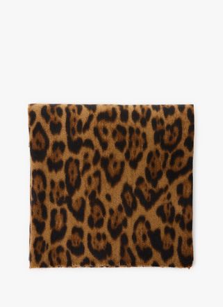 Au Printemps Paris Echarpe douce l&eacute;opard