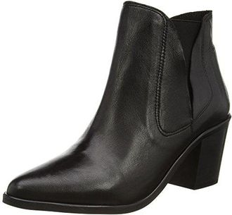 Pieces Pieces Psumiko Leather Boot Black, Bottes Femme - Noir (Black), 39 EU
