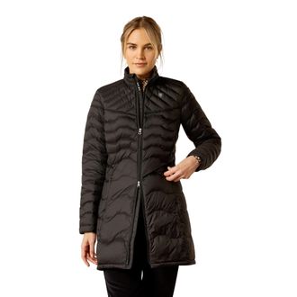 Ariat Womens Ideal Down Insulated Coat Long Sleeve in Black, Size X-Small, by Ariat