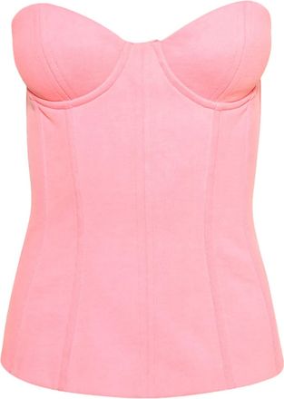 VETEMENTS haut-bustier à coupe cintrée - Rose