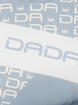 Dada Hoodie Oversize Schnitt mit Allover Logo und Kapuze Gaga Logo