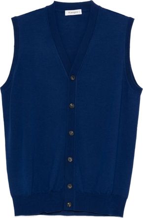 KANGRA V-neck waistcoat - Blau