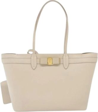 Ferragamo Damen, Pre-Owned, Beige, ONE SIZEGröße