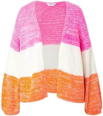 Angel Of Style Strickjacke Strickjacke offen Straight Fit Streifen