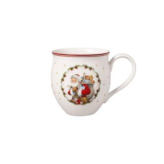Villeroy & Boch Toys Delight Henkelbecher Santa und Engel, Tasse aus Premium-Porzellan, F&uuml;llmenge 360 ml