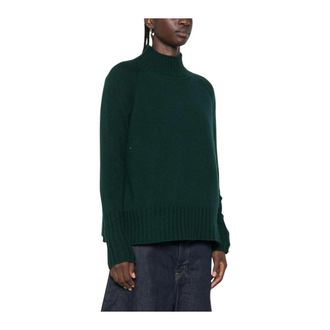 Be You Pull &agrave; col roul&eacute; c&ocirc;tel&eacute; - Femme - Pulls - Vert - Taille: 44 FR