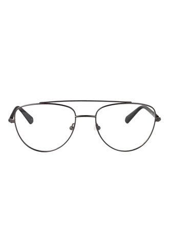 Calvin Klein Jeans Pilotenbrille im Metallic-Look - Grau