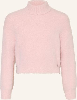 Guess Rollkragenpullover Mit Pailletten rosa