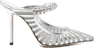 Jimmy Choo London Femme, Chaussures, Gris, Taille: 39 1/2 EU Bing 100 Escarpins