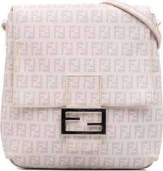 Fendi Hobo Bags - Zucchino Canvas Mama Forever Crossbody - Gr. unisize - in Weiß - für Damen