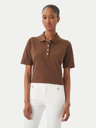 Tommy Hilfiger Poloshirt WW0WW43224 Braun Regular Fit