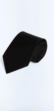 Fursac Cravate en soie unie - Taille Unique - Homme