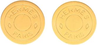 Hermès boucles doreilles Bijouterie Fantaisie Clou De Selle 20e siècle