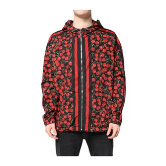 Dolce & Gabbana Kirschdruck Windbreaker Jacke - - Jackets - Herren - Mehrfarbig - L